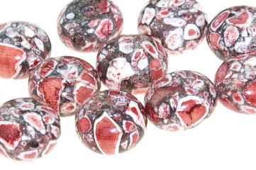 Red Magnesite Rondelle Bead (10 pack) - Beads And More