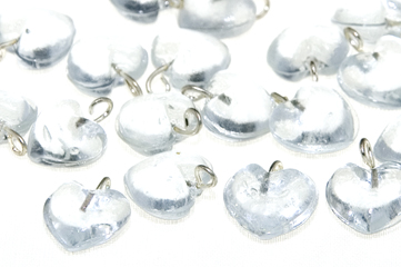 Transparent Heart Charm (20 Pack) - Beads And More