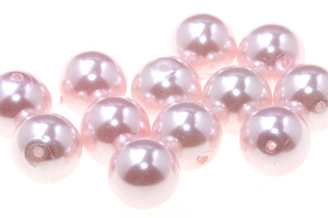 Baby Pink 10mm Round Glass Pearl (15 Pack) - Beads And More