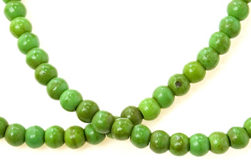 Dyed Howlite Green 4mm Round Bead (96 Pack) - Beads And More