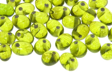 Green Glass Drops (50 pack) - Beads And More