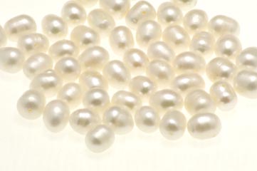 Ivory Oval Pearl Bead (30 Pack) - Beads And More