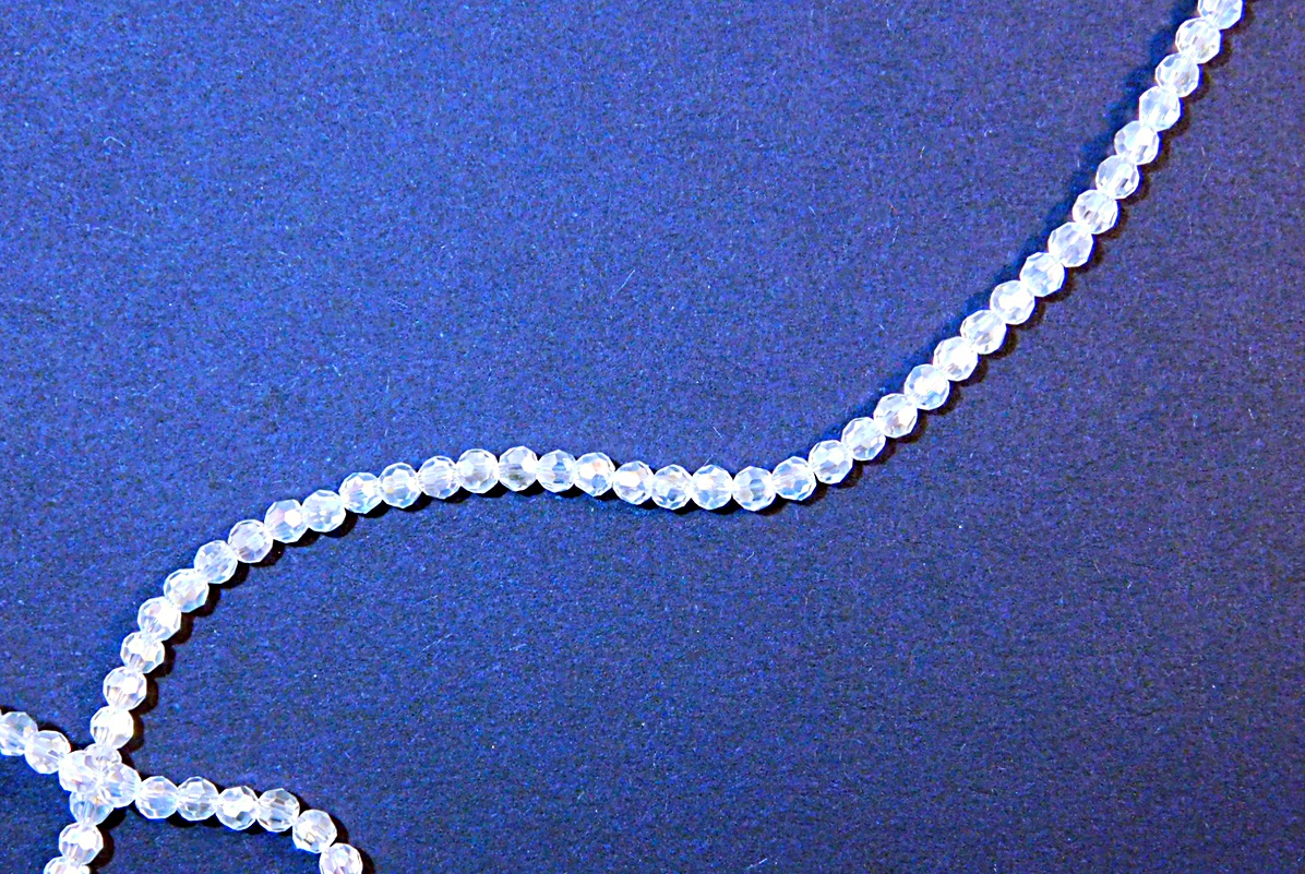 Clear AB Faceted 3.5mm Round Bead (String) - Beads And More