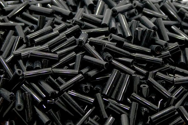 Black Bugle Beads (15g Pack) - Beads And More