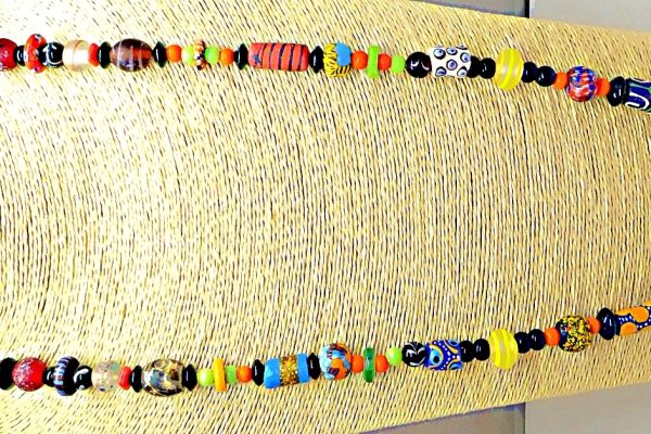 African and Glass Bead Pendant - Beads And More